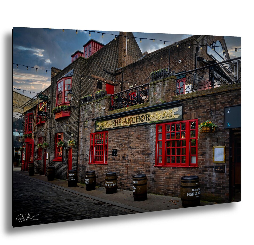 The Anchor Pub, London Print: Historic Tavern Photo, Shakespeare Era ...