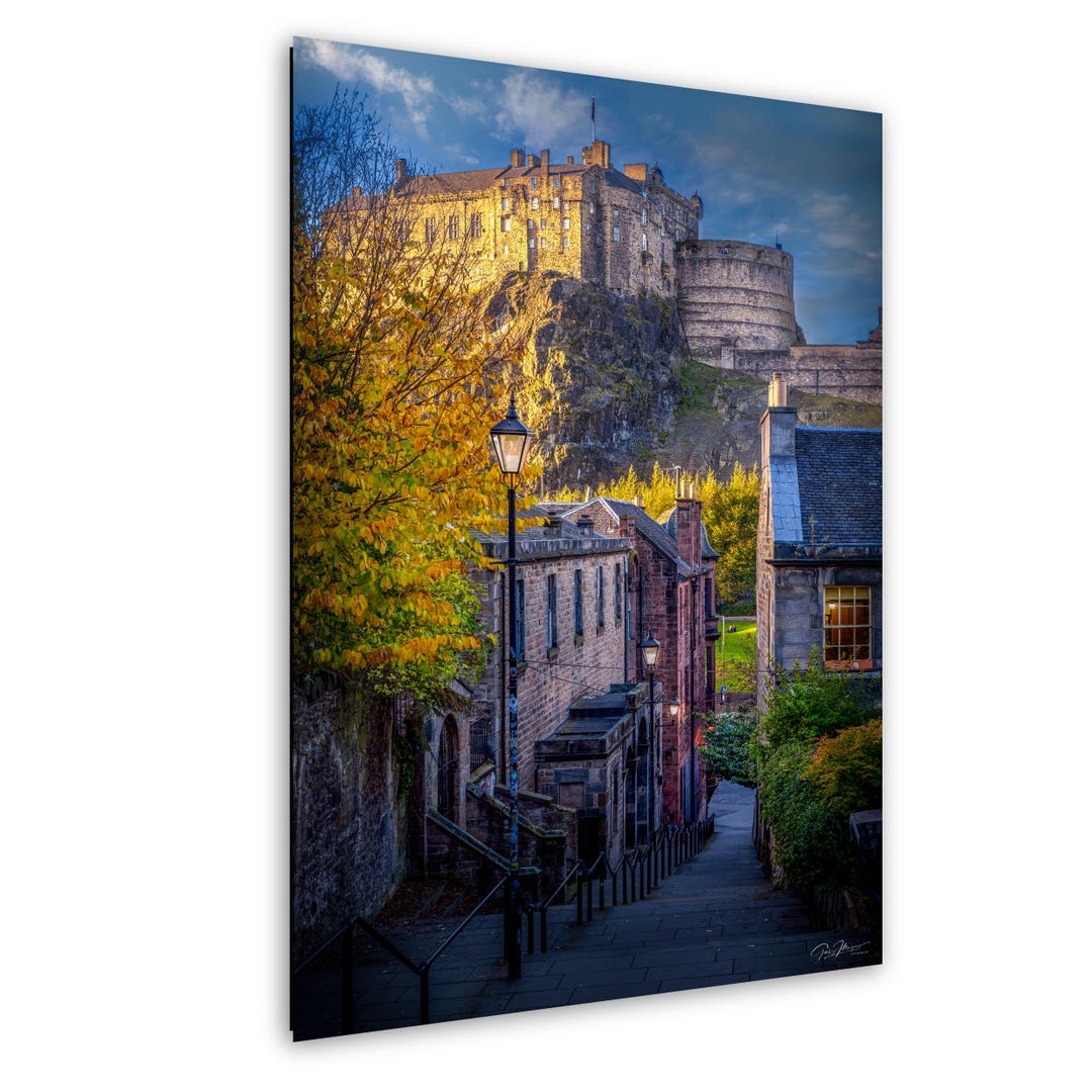 Edinburgh Castle Fall Vennel Print: Scotland - Architecture Photography ...