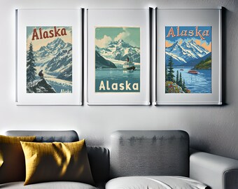 Printable Alaska State Art Print 8x10 Digital Wall Art Gift - Etsy