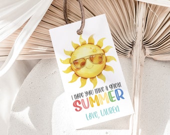 Summer Gift Tags End of School Year - Etsy