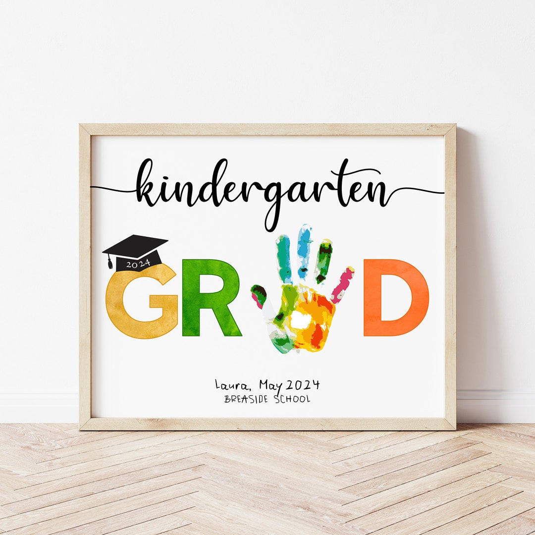 Handprint Art, Kindergarten School Grad, Preschool Activity, Teacher ...