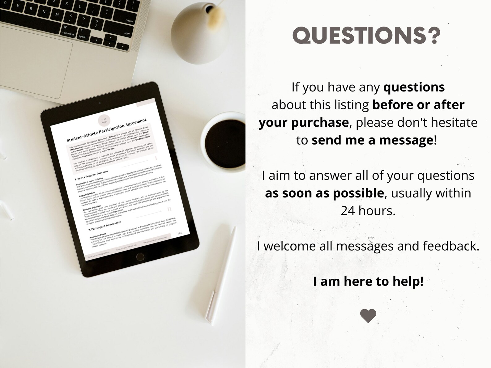 Student Athlete Contract, Athlete Agreement, Student Sports Contract ...