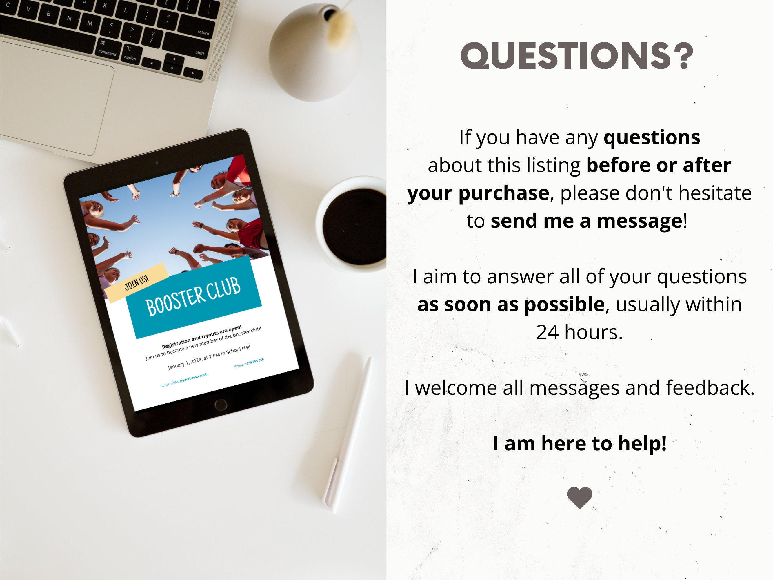 Booster Club Contract, Booster Club Participation Agreement, Cheering ...