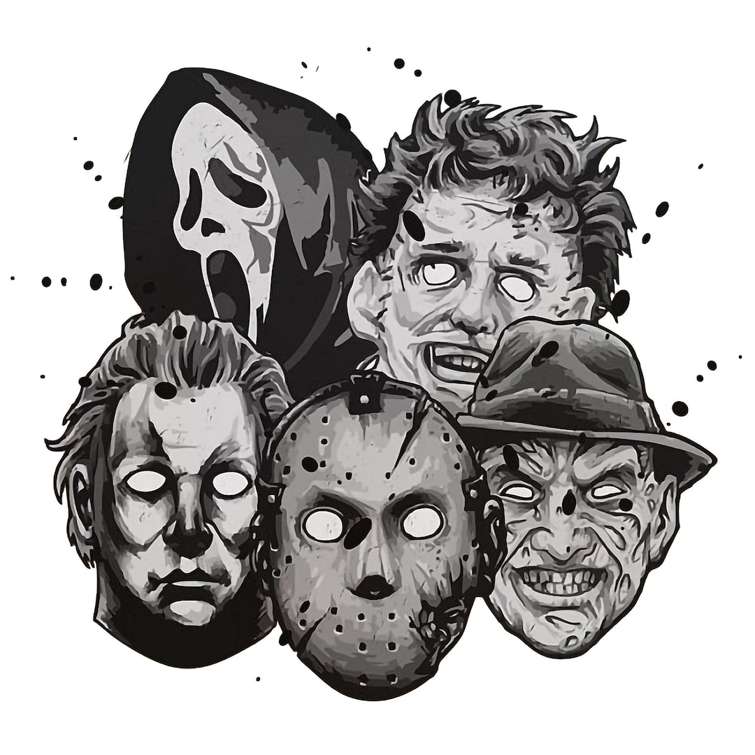 Halloween Killers Png, Horror Movie Killers Png, Horror Squad Png, Spooky Halloween Png, Spooky ...