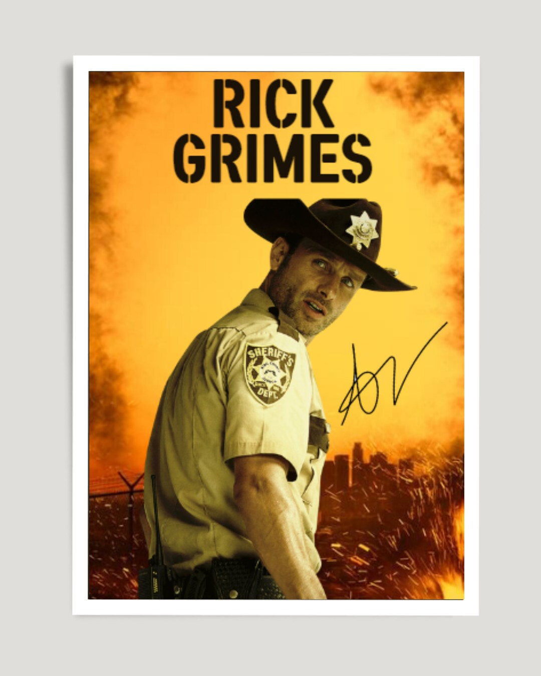 Rick Grimes Poster - Etsy