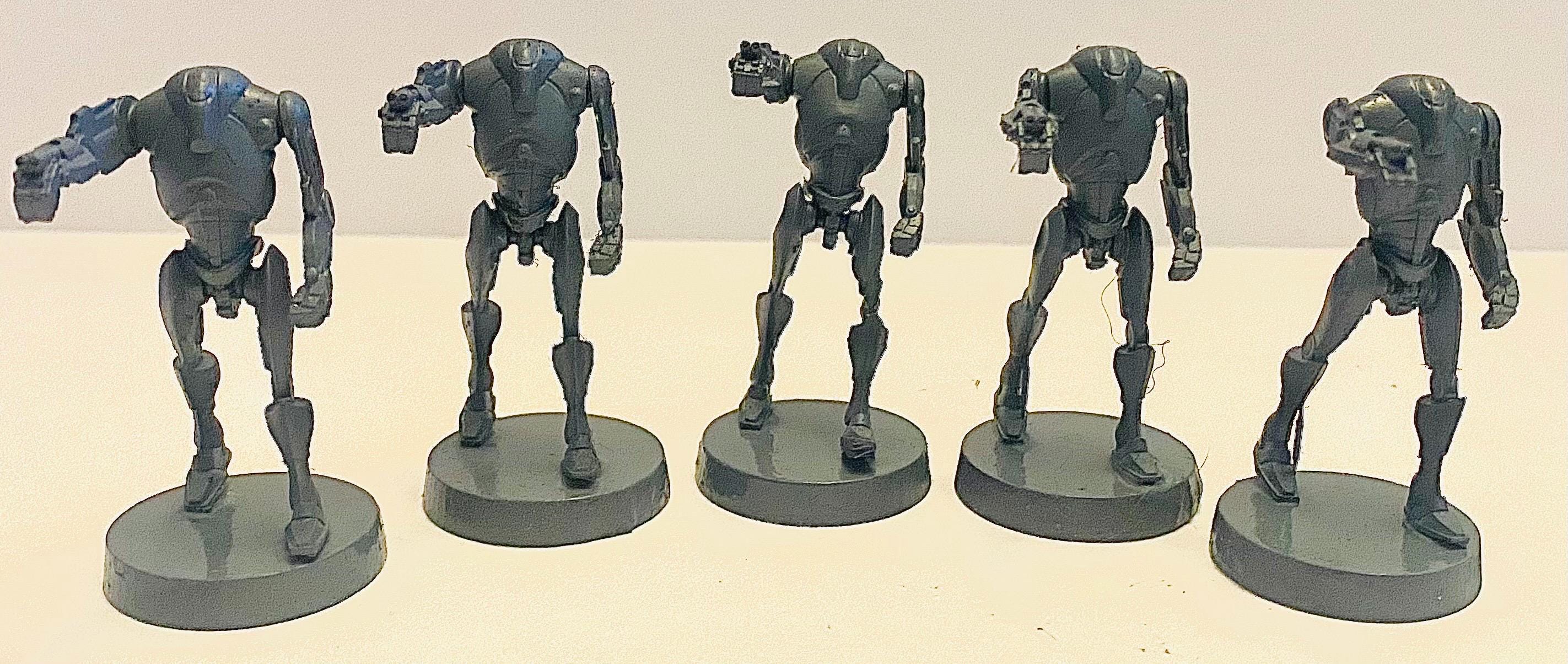 B2 Battle Droid Legion Scale, Squad of 5 With 28mm Bases - Etsy
