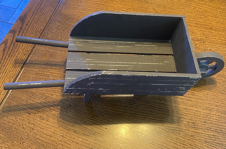 Shabby Chic Wooden Wheelbarrow for Table Decor - Etsy