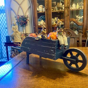 Shabby Chic Wooden Wheelbarrow for Table Decor - Etsy