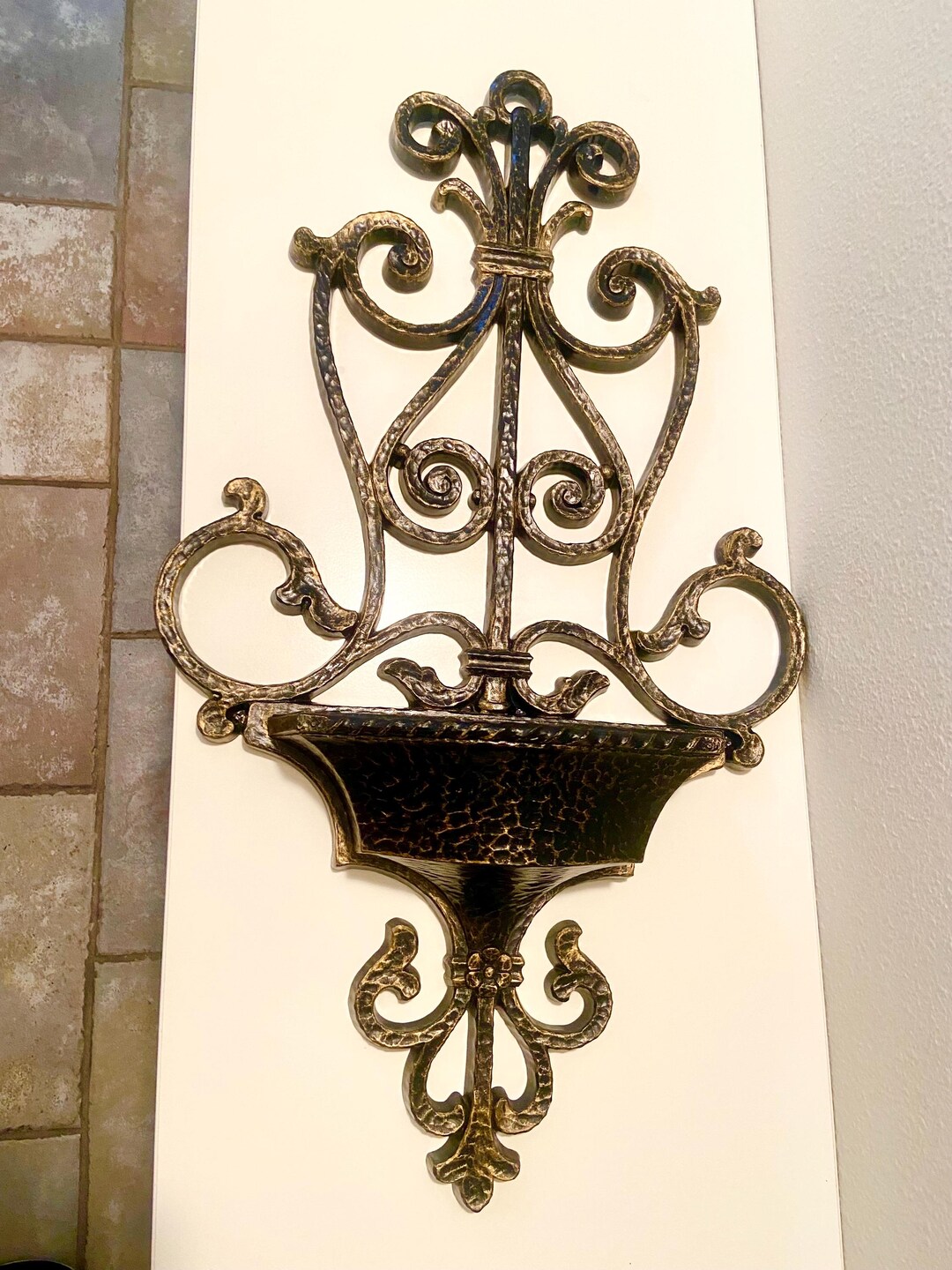 Vintage 1972 MCM Homco Wall Vase - Etsy