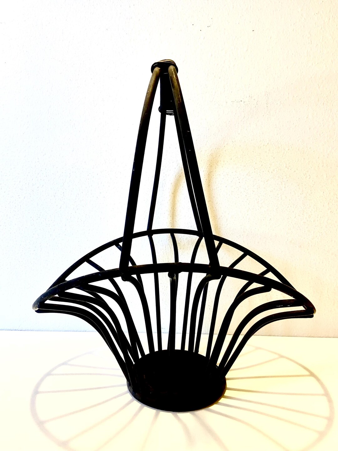 Vintage Decorative Wrought Iron Basket - Etsy