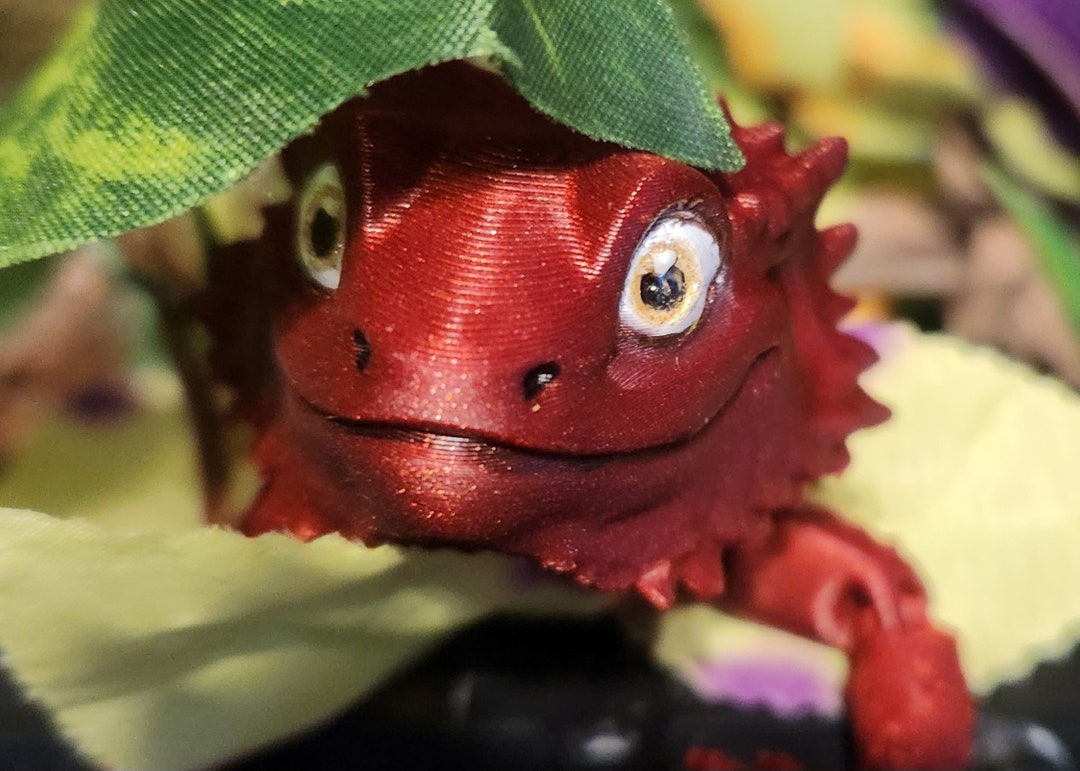 Red Dragon Hand Painted 3D - Etsy
