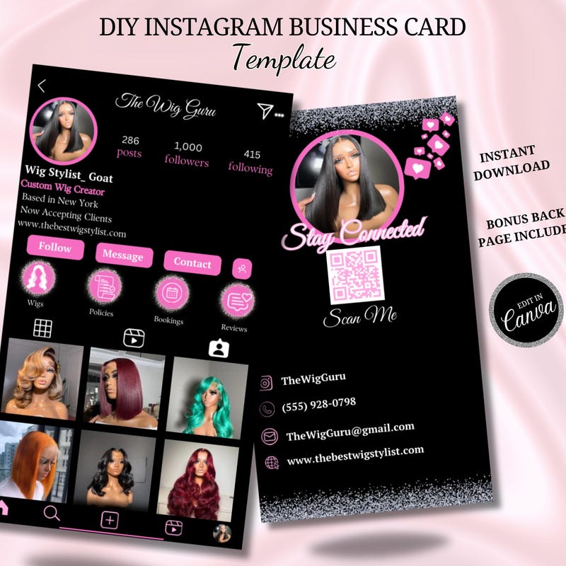 Influencer Business Cards - Etsy