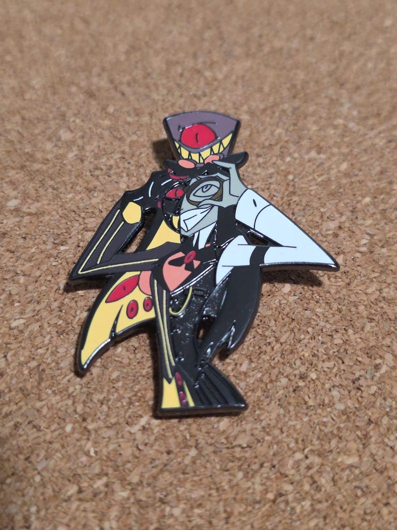 Sir Pentious Enamel Pin | Hazbin Hotel Fan Art Badge - Etsy