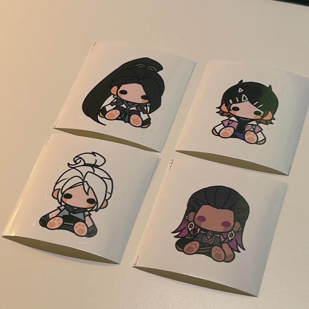 Valorant Agent Stickers | Jett, Sage, Clove, Reyna - Etsy