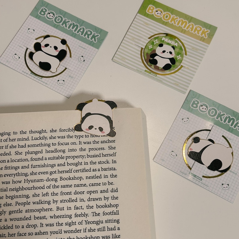 Panda Bookmark - Etsy