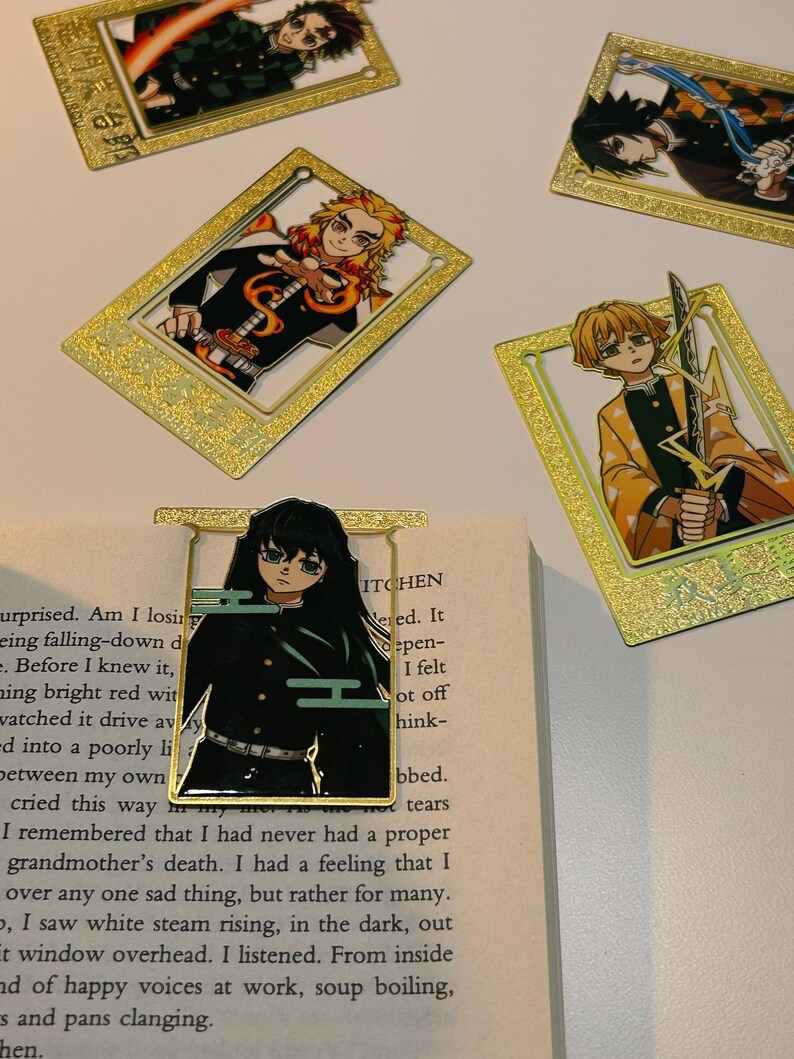 Demon Slayer Bookmarks Anime Bookmarks - Etsy