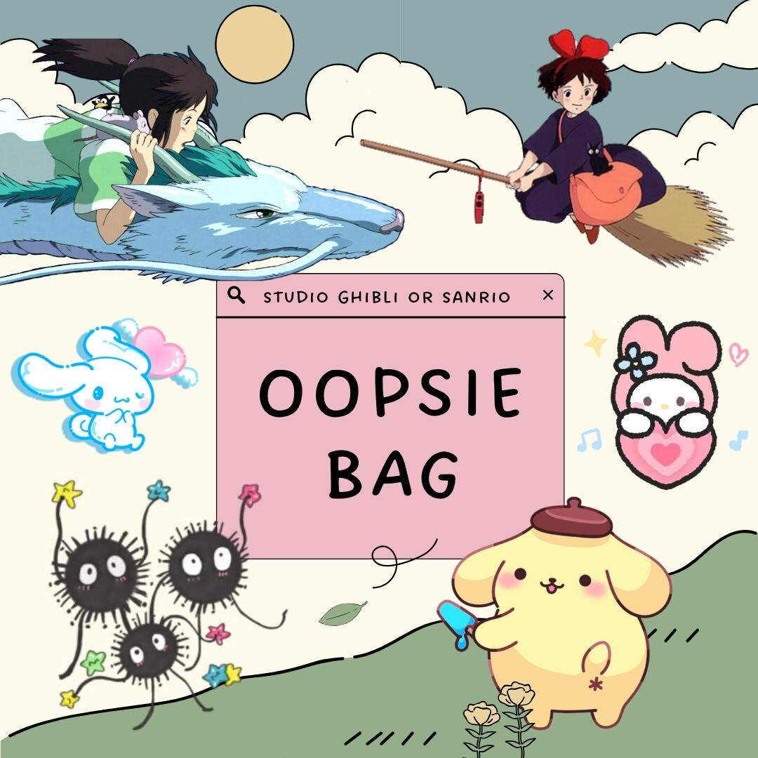 Mystery Oopsies Bag | Sanrio and Studio Ghibli Bookmarks - Etsy