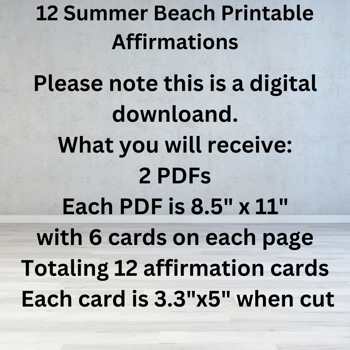 12 Summer Beach Affirmations Self Love Care Positive Affirmation Card ...