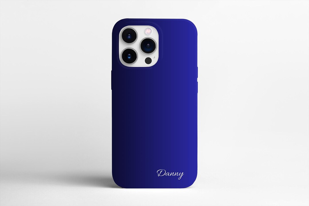 DARK BLUE OMBRE Personalised Phone Case | for iPhone 16 Pro Case,iphone ...