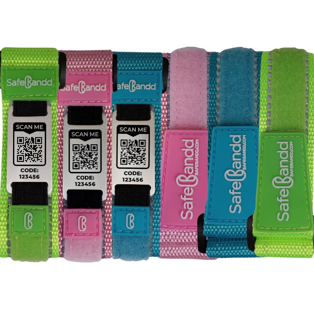 What If Your Child Gets Lost QR Code Waterproof Wristband Worry-free ...