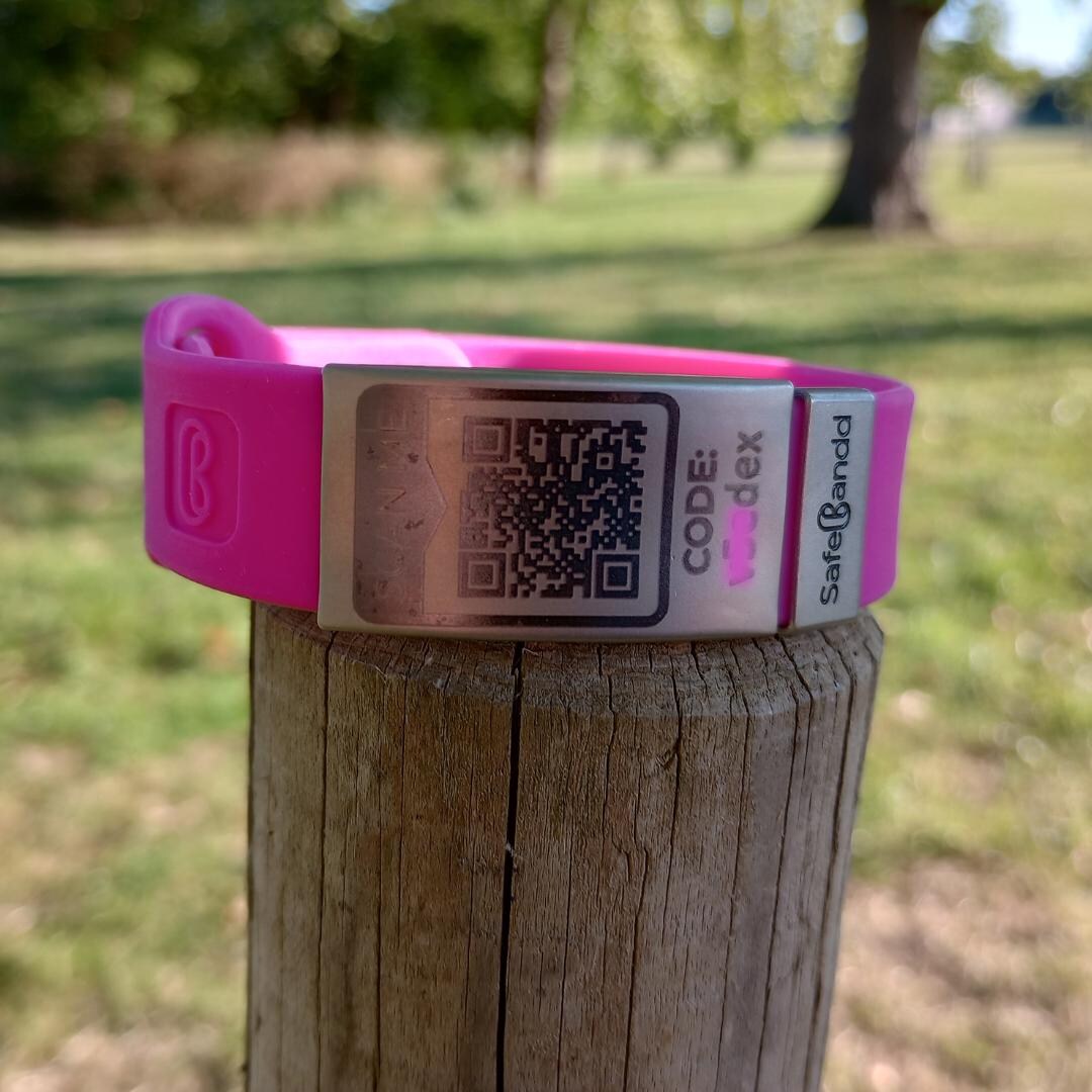 Sports Smart QR Code ID Wristband, Running Hiking Cycling Adventures ...