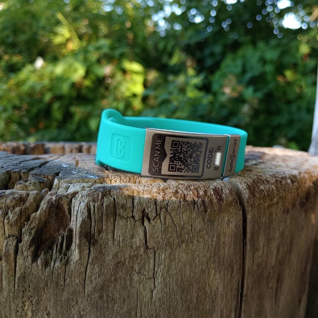 Medical Emergency QR Code Lost Alert ID Bracelet, Unlimited Custom Info ...