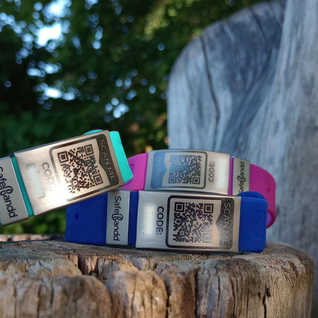 Dementia QR Code Medical ID Lost Alert Alzheimer's Wristband, Unlimited ...