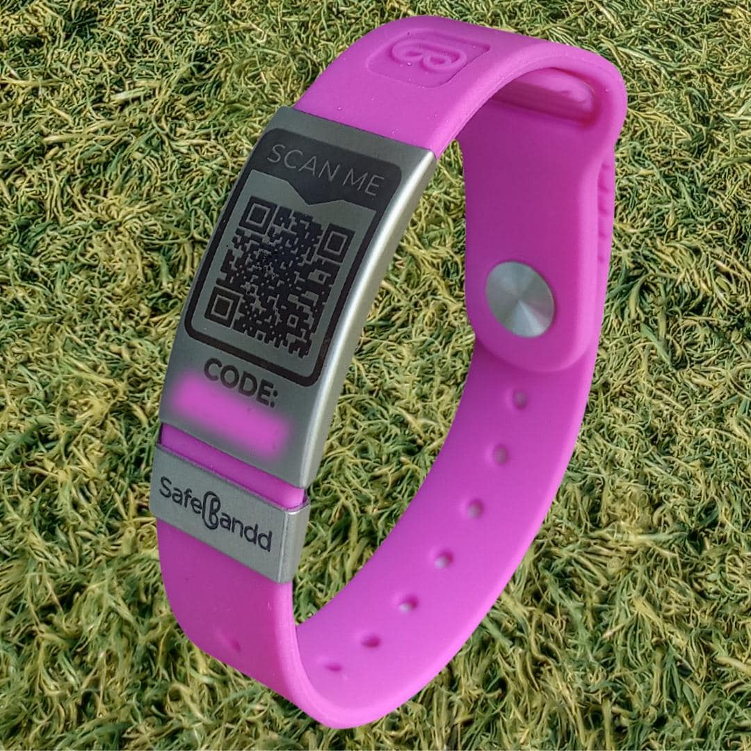 Elderlies QR Code ID Medical Dementia Alzheimer's Lost Alert Wristband ...