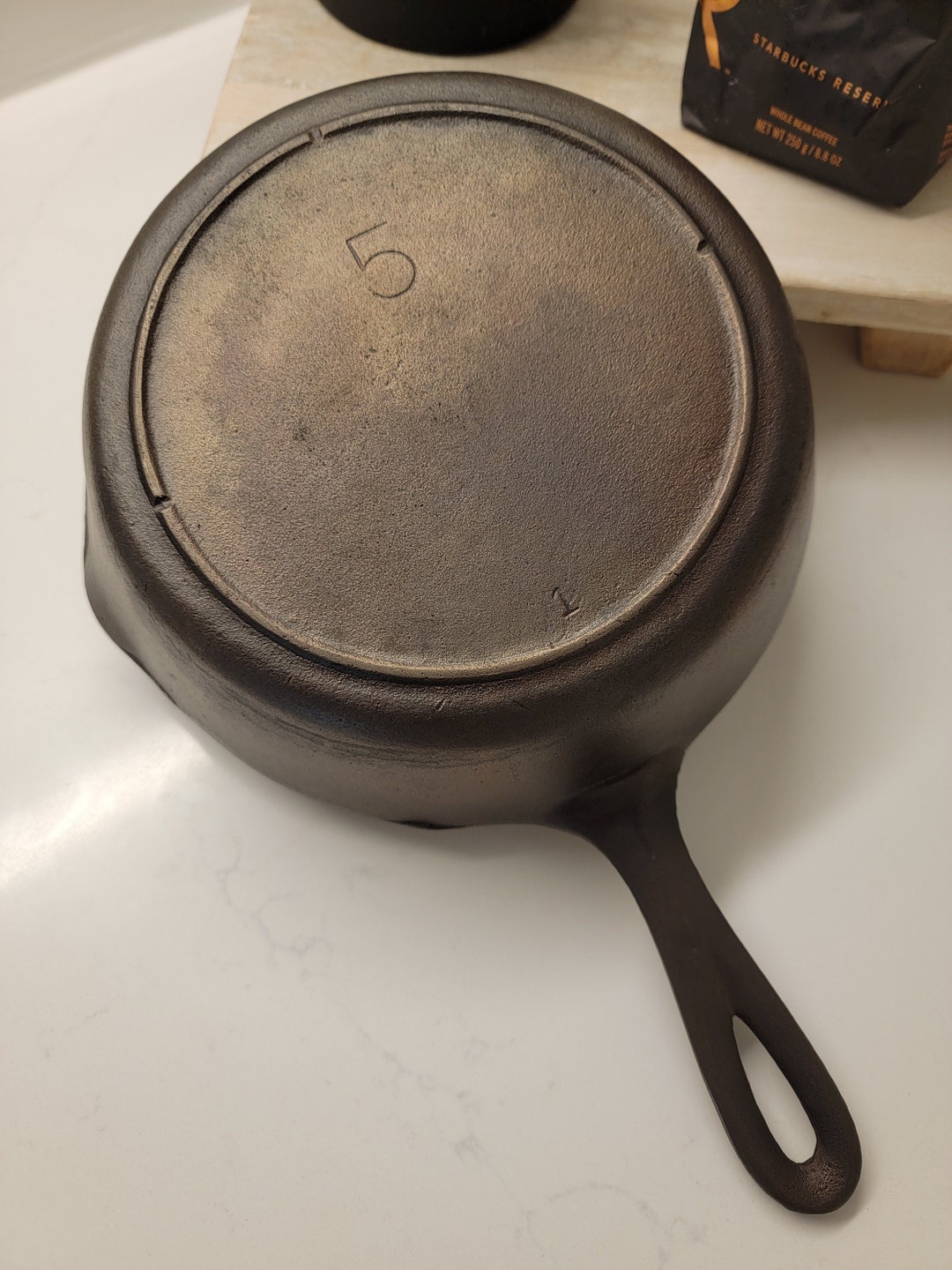 Vintage Lodge 3 Notch #5 Cast Iron Skillet, Restored - Etsy