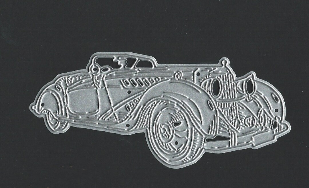 Metal Cutting Die Vintage Car Automobile Retro Card Making Junk Journal ...