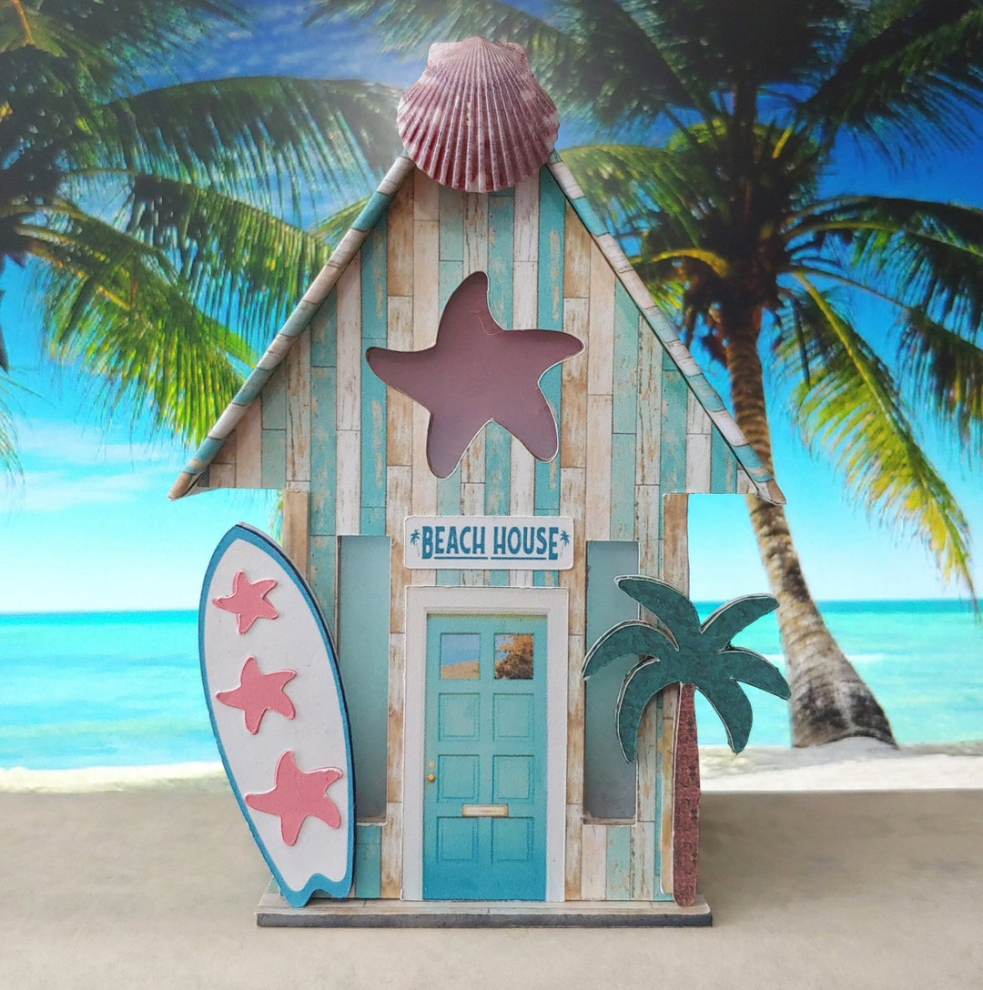 BEACH HOUSE Luminary Original Design 3D - Etsy
