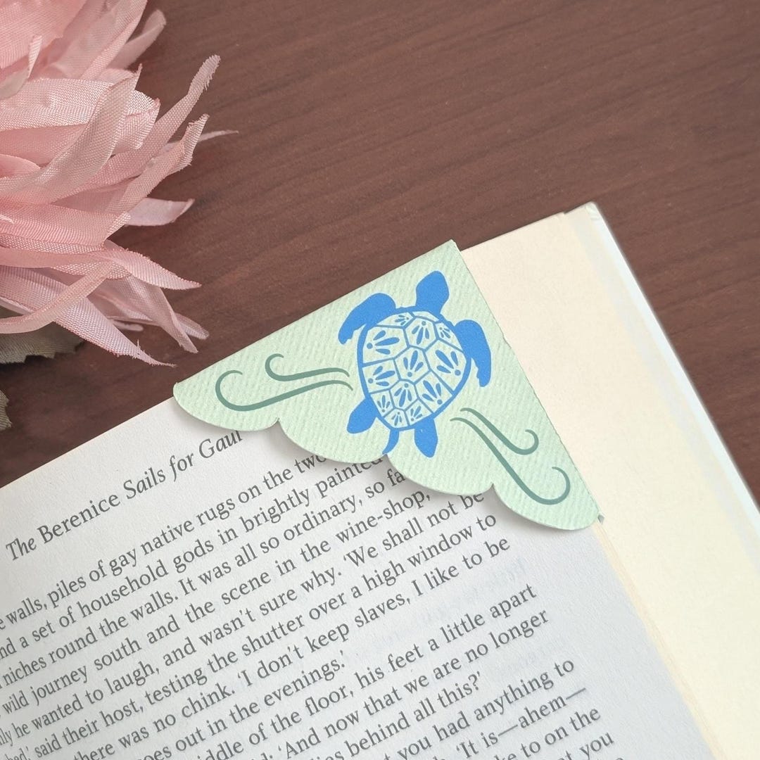 SEA TURTLE Corner Bookmarks - Set of 3 - Etsy