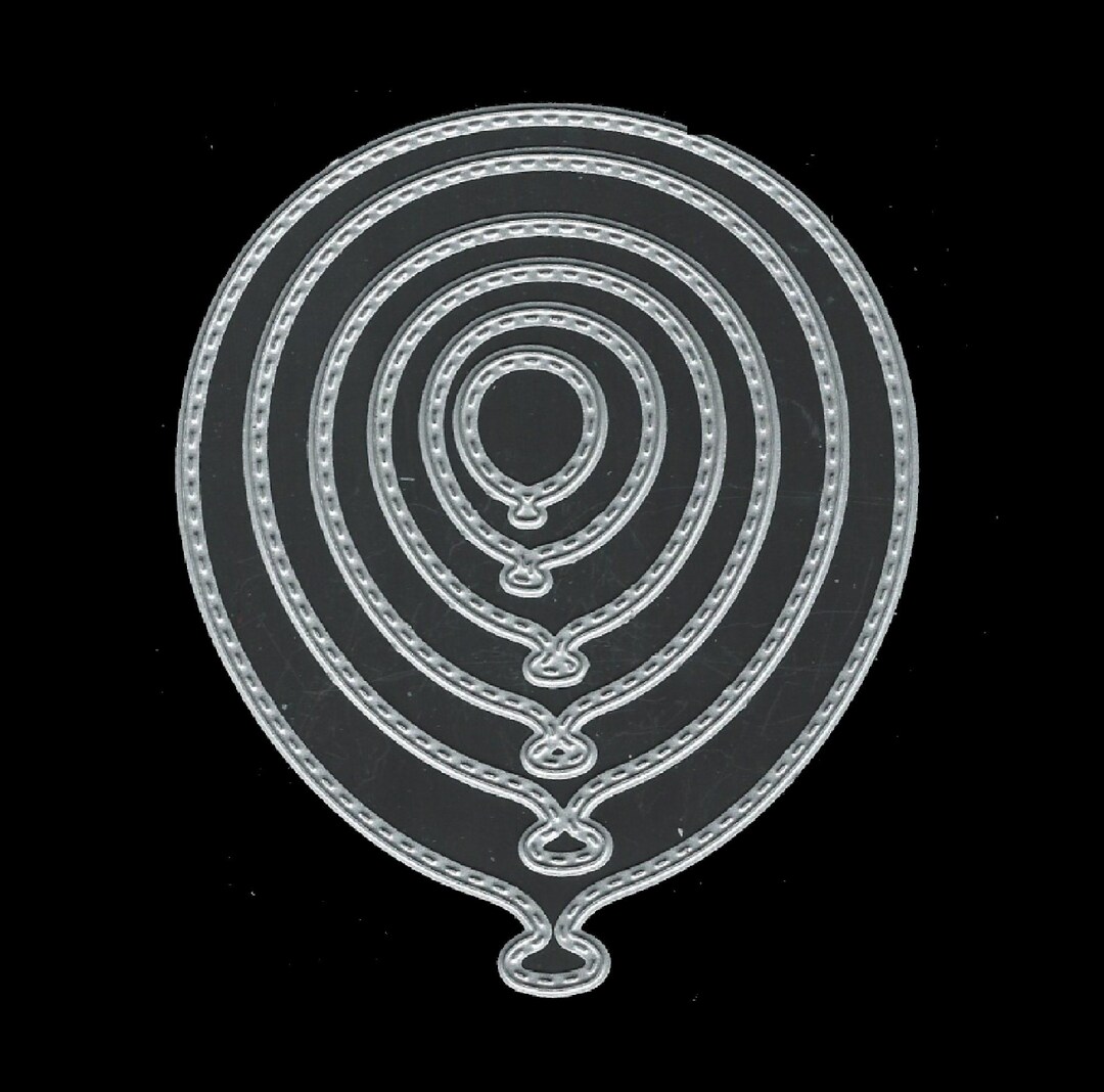 Metal Cutting Dies Balloons Set of 6 Card Making Junk Journal ...