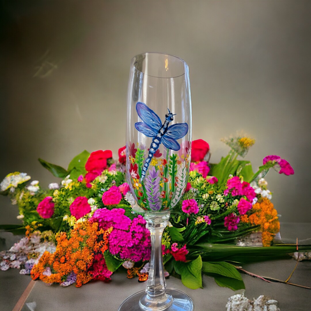Wildflowers and Dragonfly Flutes - Etsy