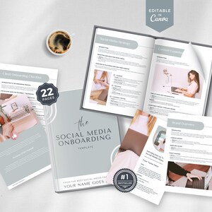Social Media Client Welcome Packet Onboarding Template Content Calendar ...