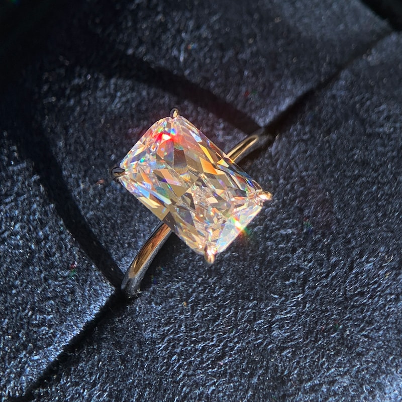 Square Stone Ring - Etsy