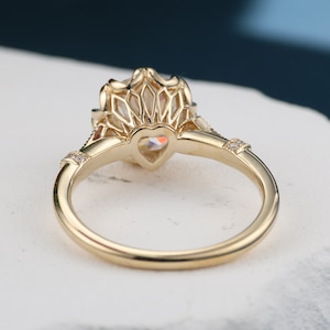 Vintage Inspired Engagement Ring Cathedral Setting Filigree Art Deco ...