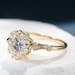Vintage Inspired Engagement Ring Cathedral Setting Filigree Art Deco ...