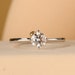 18K White and Yellow Gold Bear Solitaire Diamond Engagement Ring Lab ...