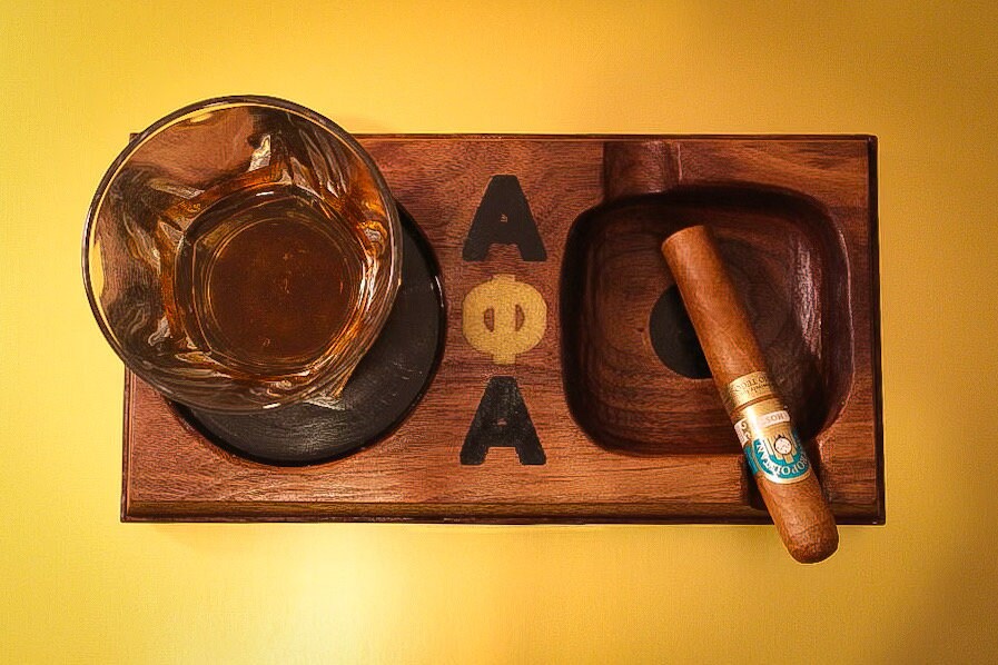 Divine 9 Greek Whiskey & Cigar Trays (personalized) - Etsy
