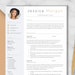 Modern Resume Template Word, Google Docs Resume With Photo, Clean Cv ...