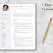 Modern Resume Template Word, Google Docs Resume With Photo, Clean Cv ...
