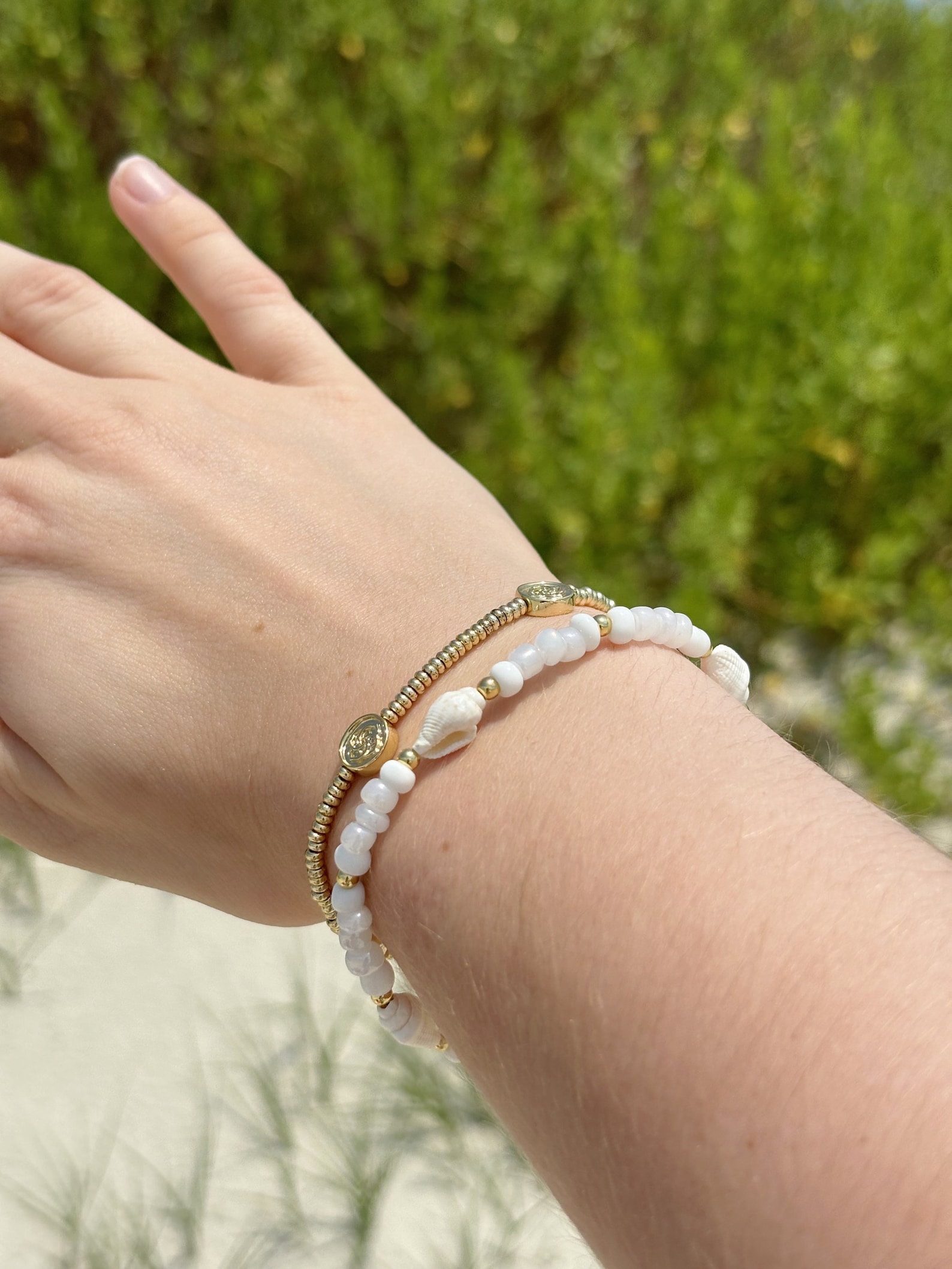 Coastal Shell Bracelet, Conch Shell Bracelet, Beach Jewelry, Summer ...