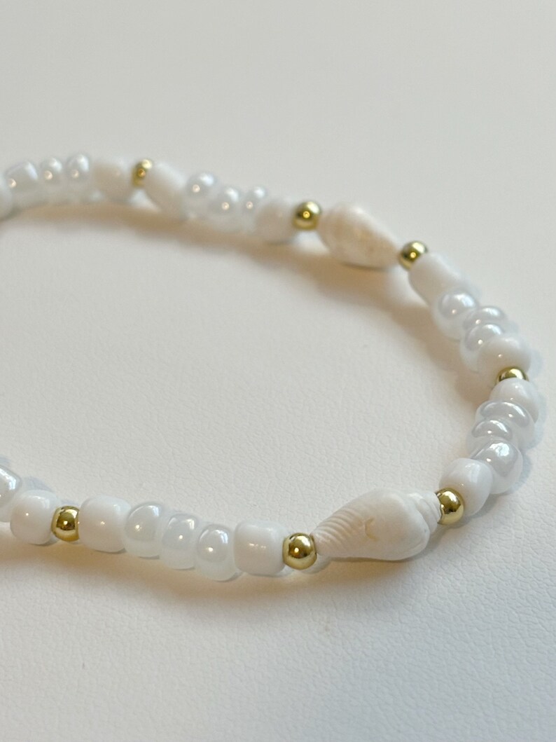Coastal Shell Bracelet, Conch Shell Bracelet, Beach Jewelry, Summer ...
