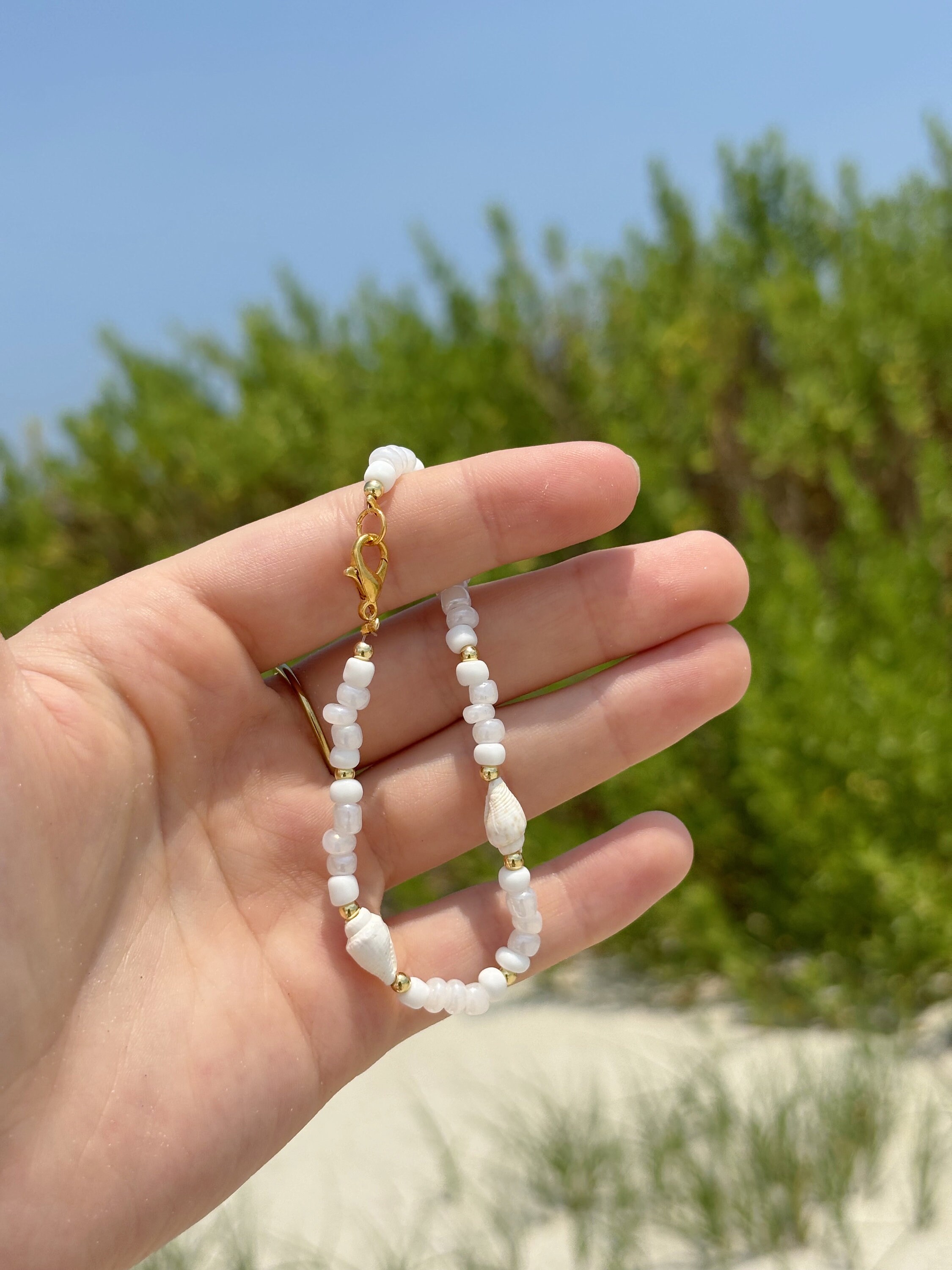 Coastal Shell Bracelet, Conch Shell Bracelet, Beach Jewelry, Summer ...