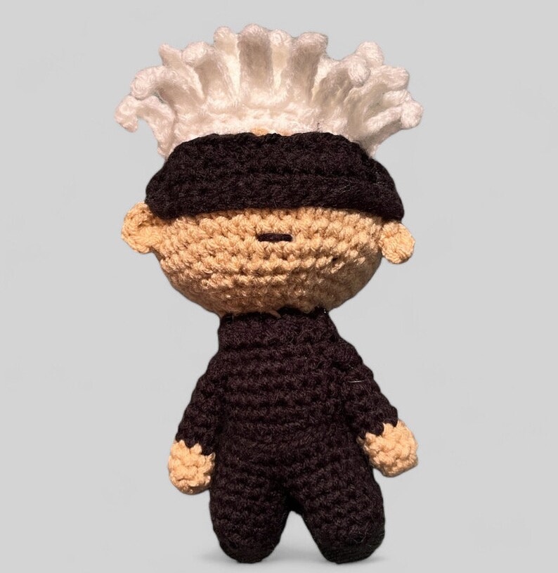 Handmade Gojo Crochet Plushie From Jujitsu Kaisen - Etsy