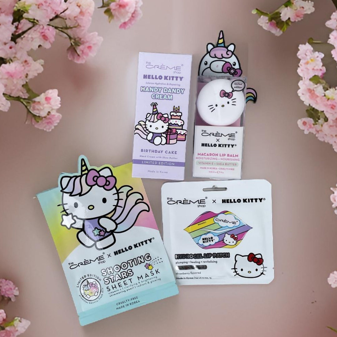 Hello Kitty Spa Bundle: Handy Dandy Cream Birthday & Macaron Lip Balm ...