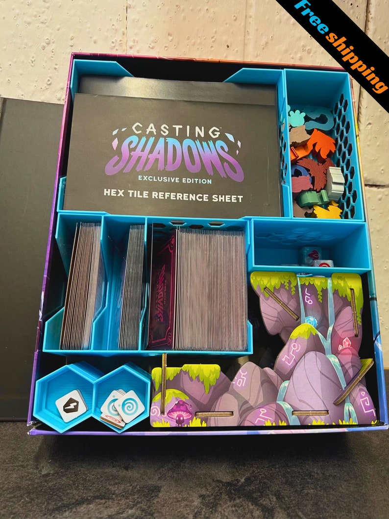 Casting Shadows Board Game Insert: Fits Sleeved/standard Cards & and ...