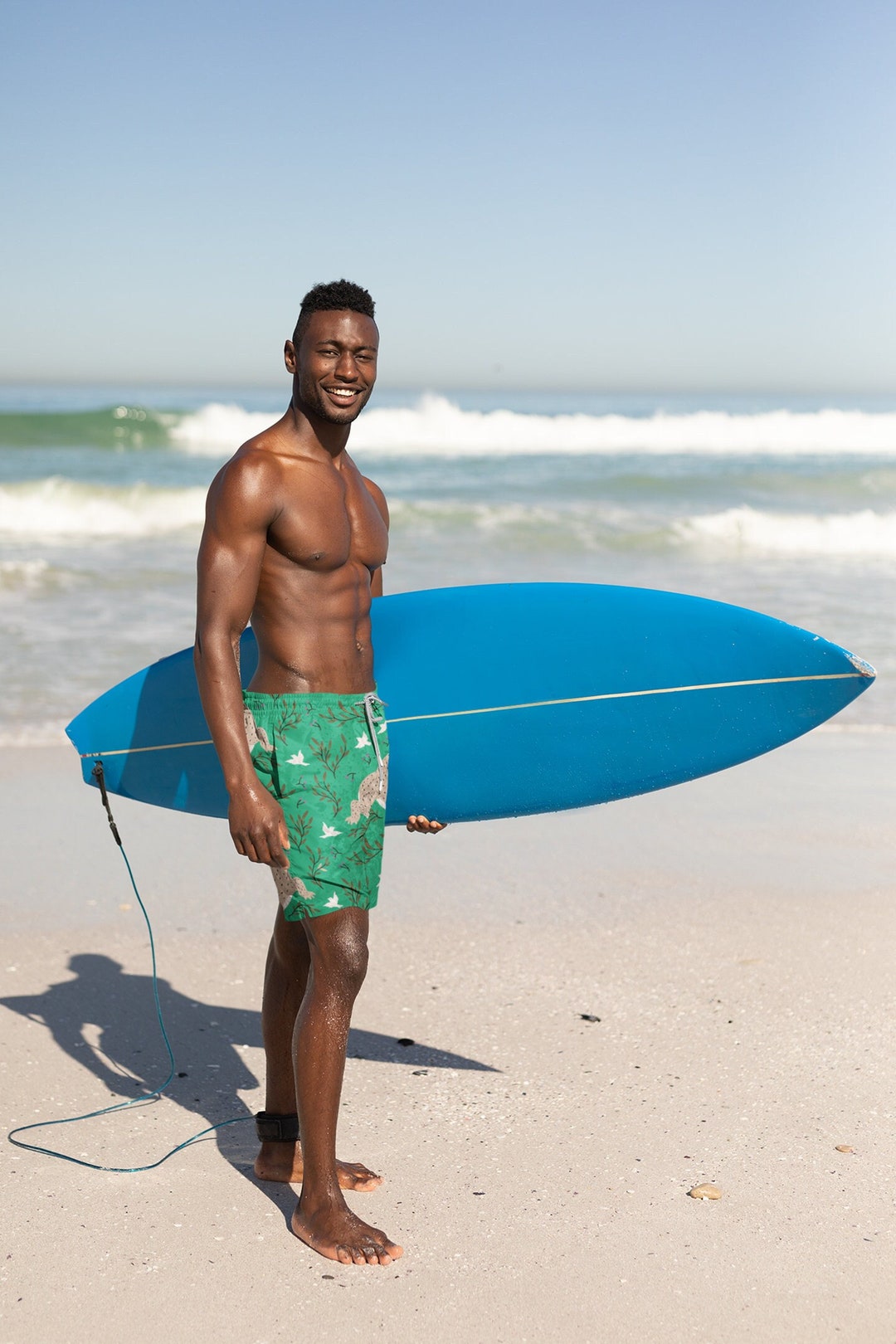 Alligators Green - Men's Swim Trunks, 7 Inch Inseam, Comfortable Swimsuit, Beach and Pool ...