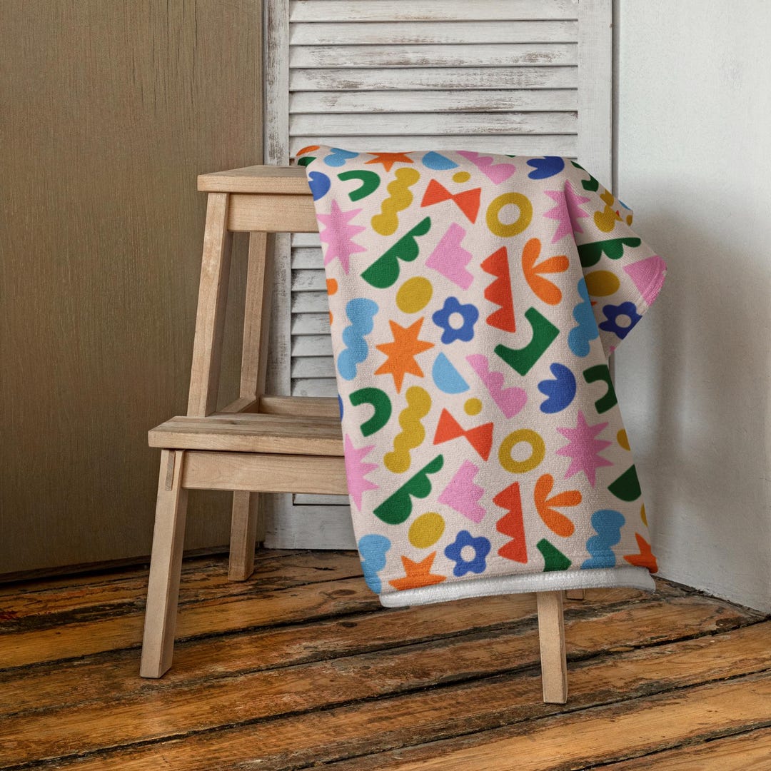Bright & Bold - Signature Banana Papi Beach Towel - Etsy